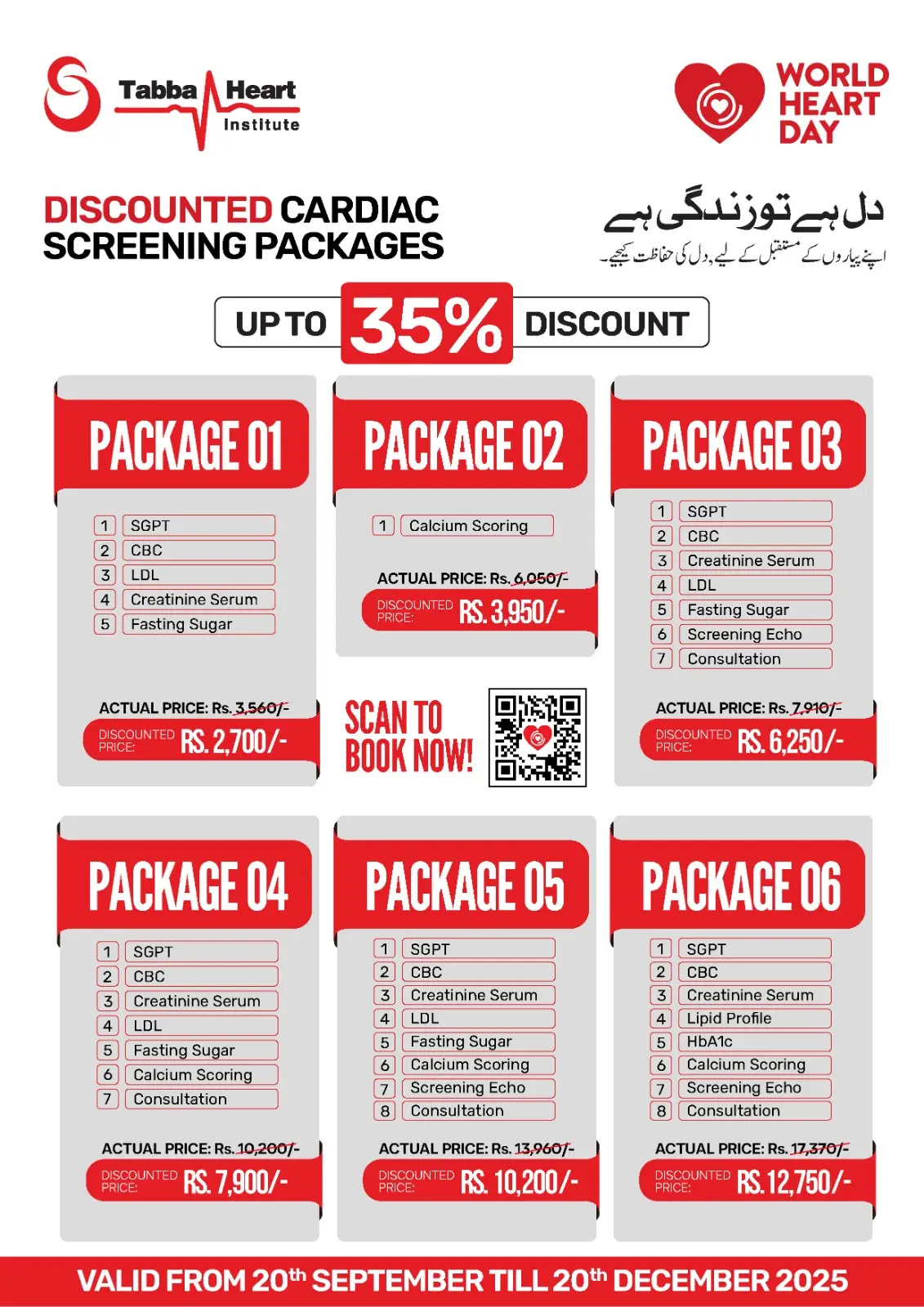 Screening Packages - Tabba Heart Institute - A state-of-the-art Cardiac ...